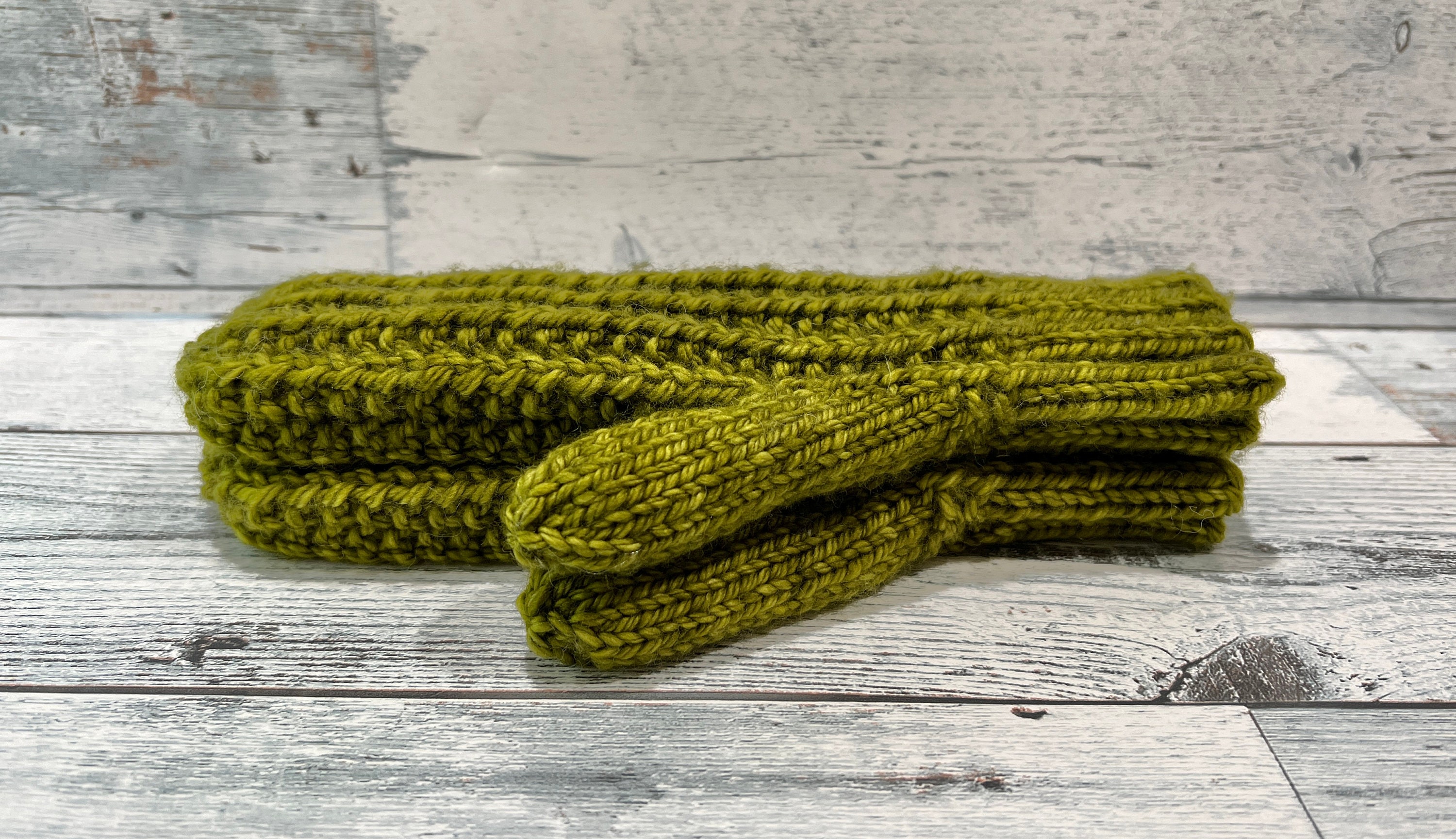 Squishy Split Rib Mittens Knit Pattern Bulky Yarn - Etsy