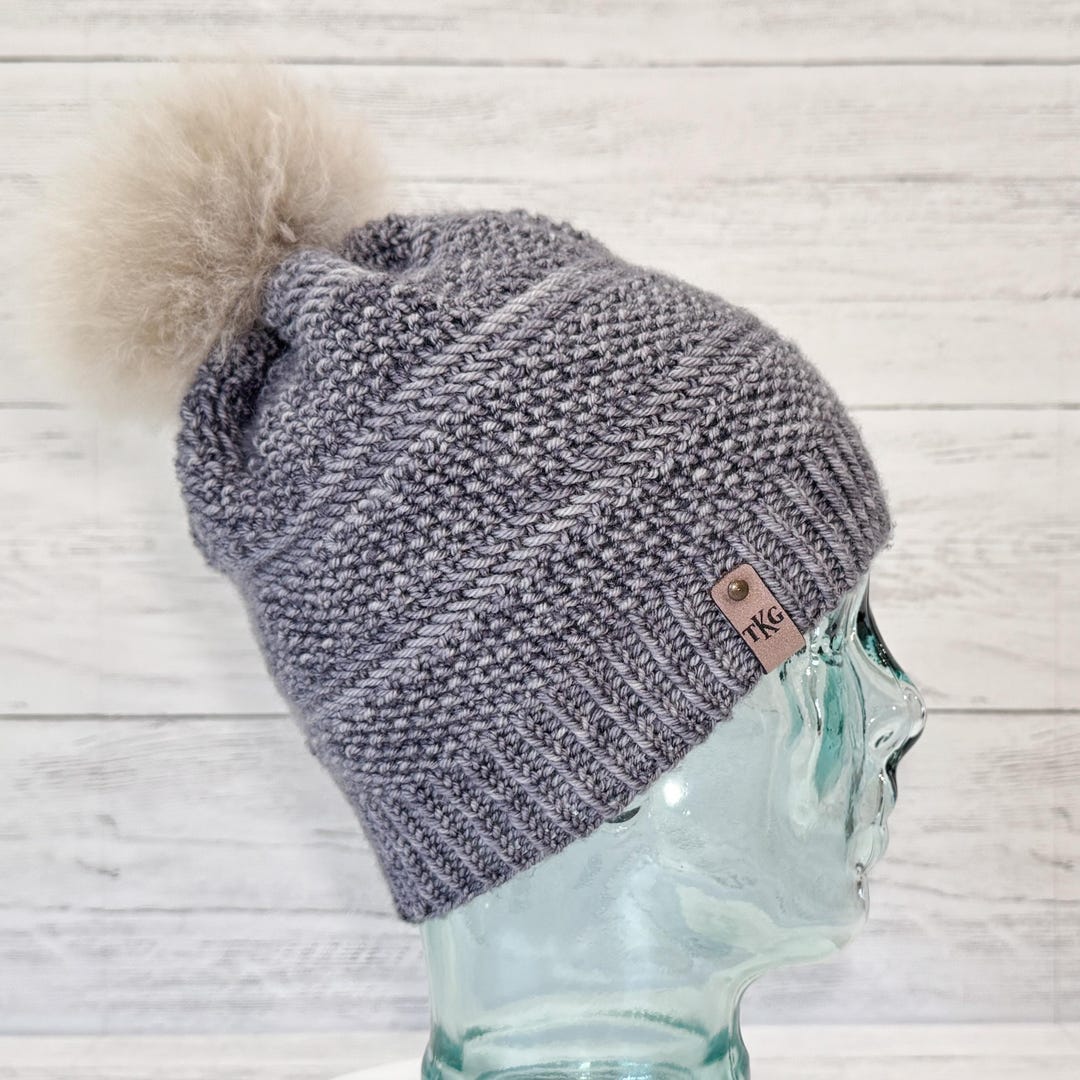 Pebbles of Dachau Beanie Knit Pattern Worsted Yarn - Etsy