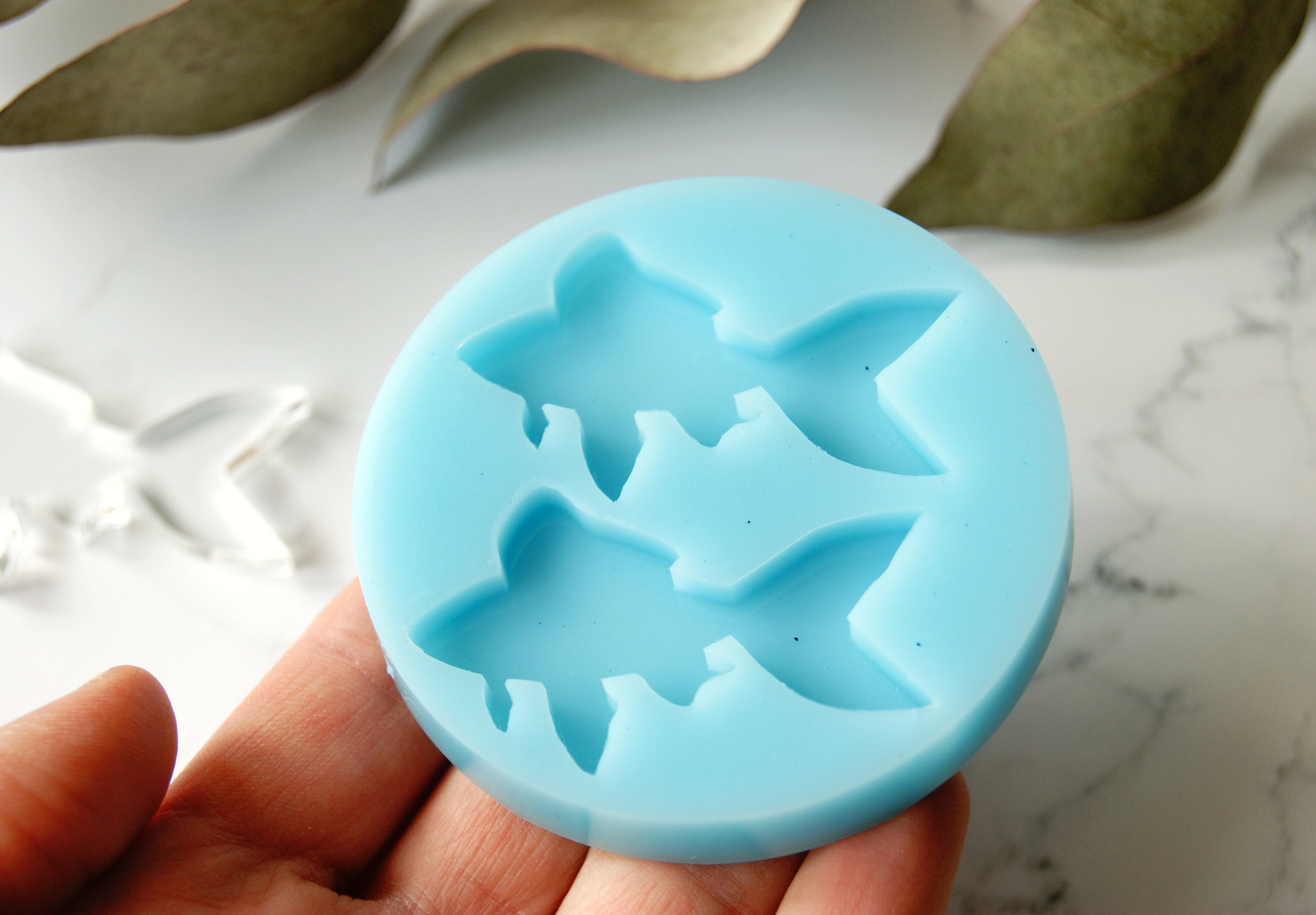 Fish resin mold 4728 mm 1.851.10 inches Silicone mold | Etsy