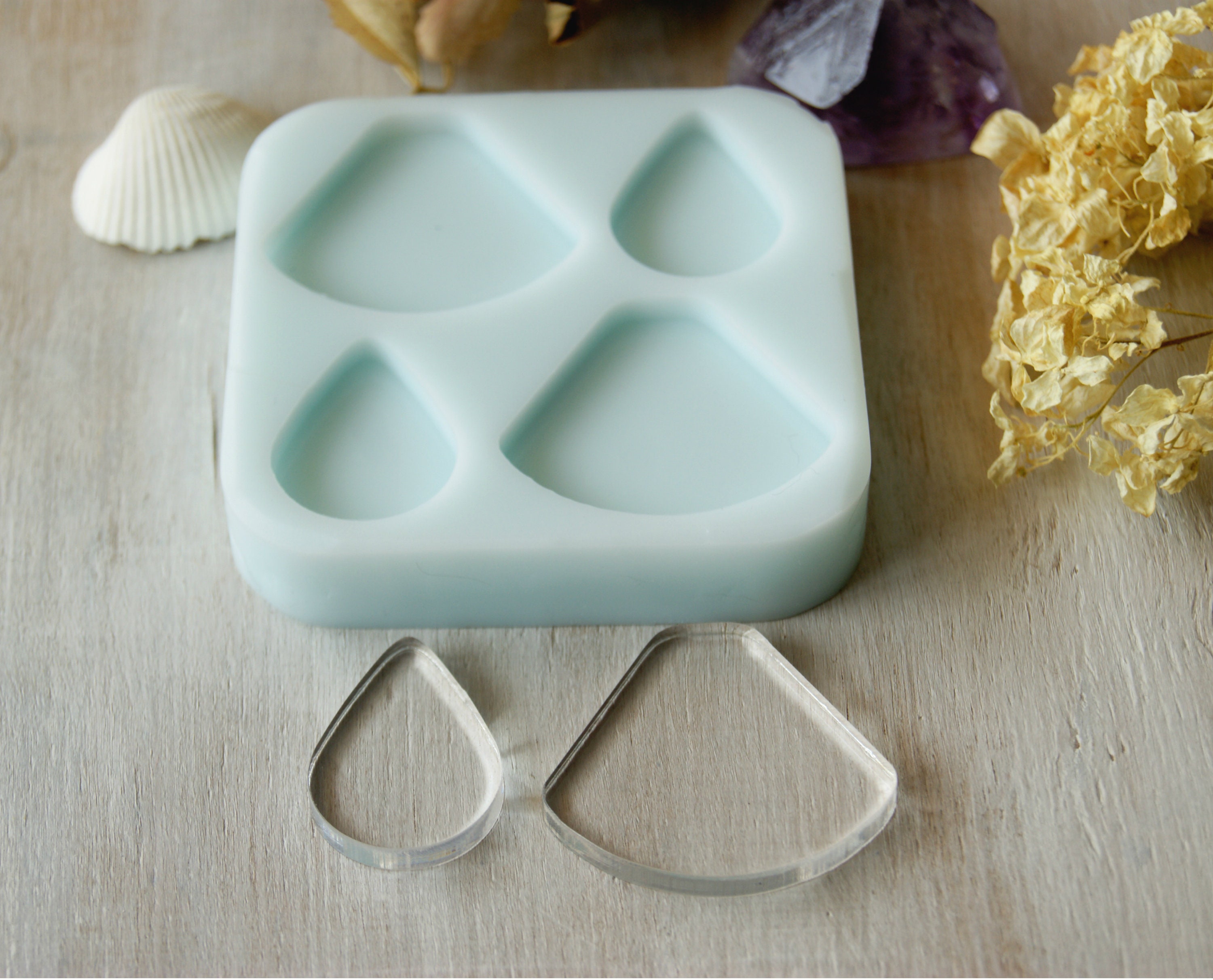 Geometric resin mold Silicone molds for earrings Resin Jewelry | Etsy