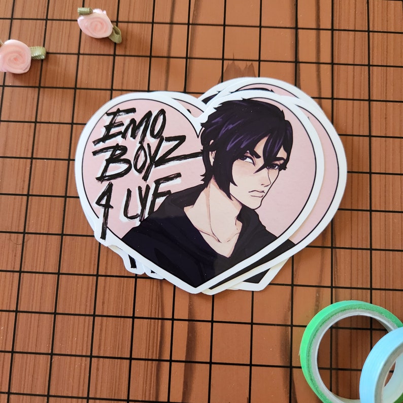 Stardew Valley Sebastian Die Cut Sticker | 3 Inch Stickers | Emo Boys ...