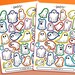 Cute Colorful Ghosts Sticker Sheet | Journal Stickers | Planner ...