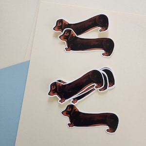 Dachshund Stickers | Wiener Dog Sticker | Weenie Dog Sticker | 3 Inch ...