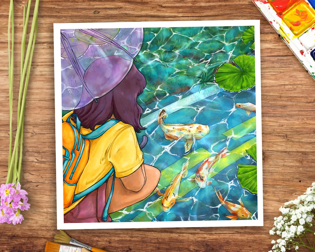 Summer Floods Square Mini Art Print | Mini Print | Digital Art Print ...