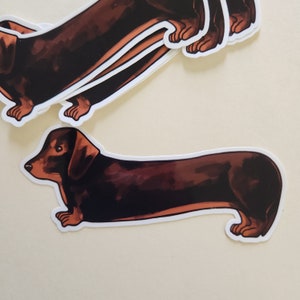 Dachshund Stickers | Wiener Dog Sticker | Weenie Dog Sticker | 3 Inch ...