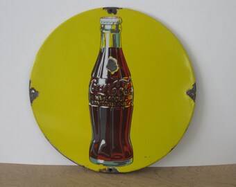 Porcelain Coca Cola Sign - Etsy