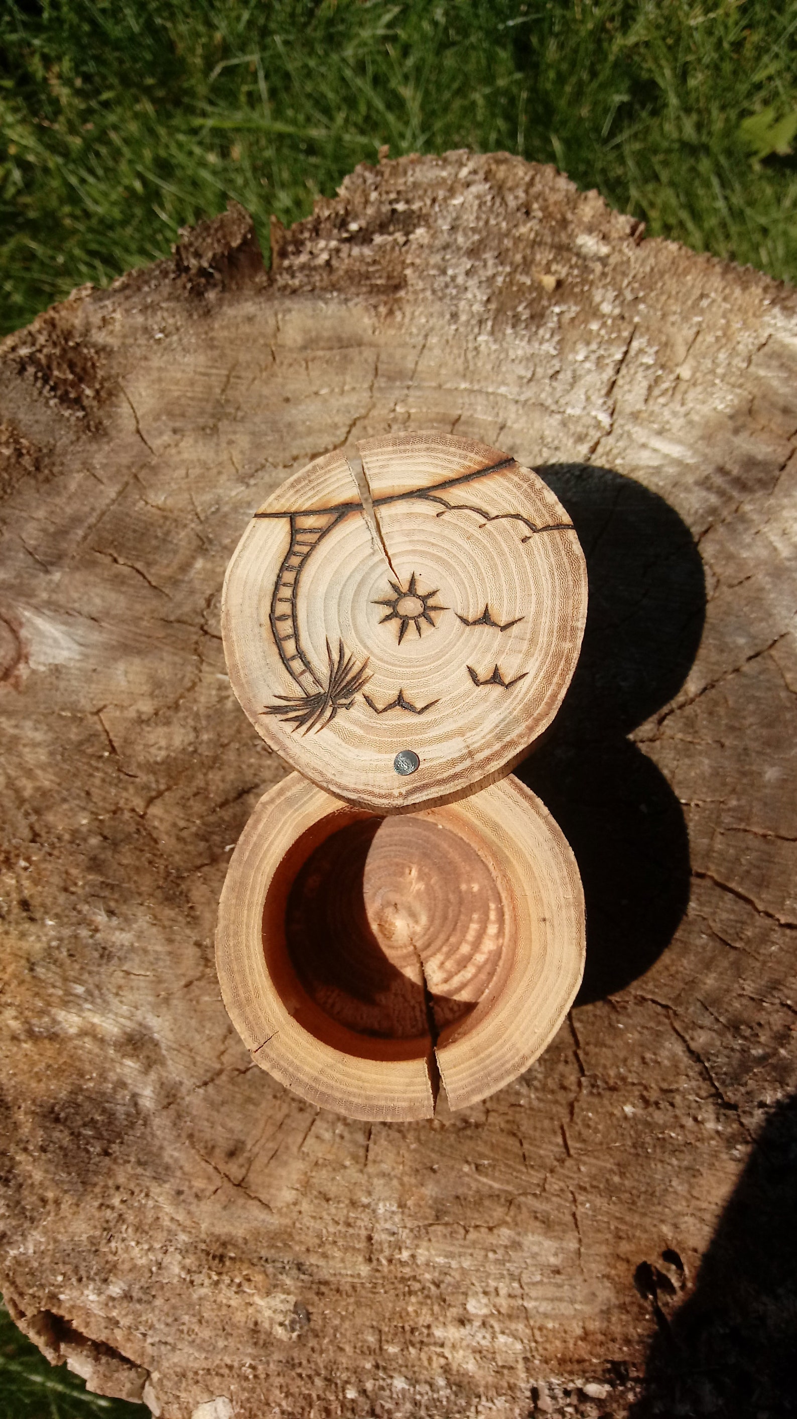 Natural Wood Ring Box Wood Ring Box Jewelry Box Trinket - Etsy