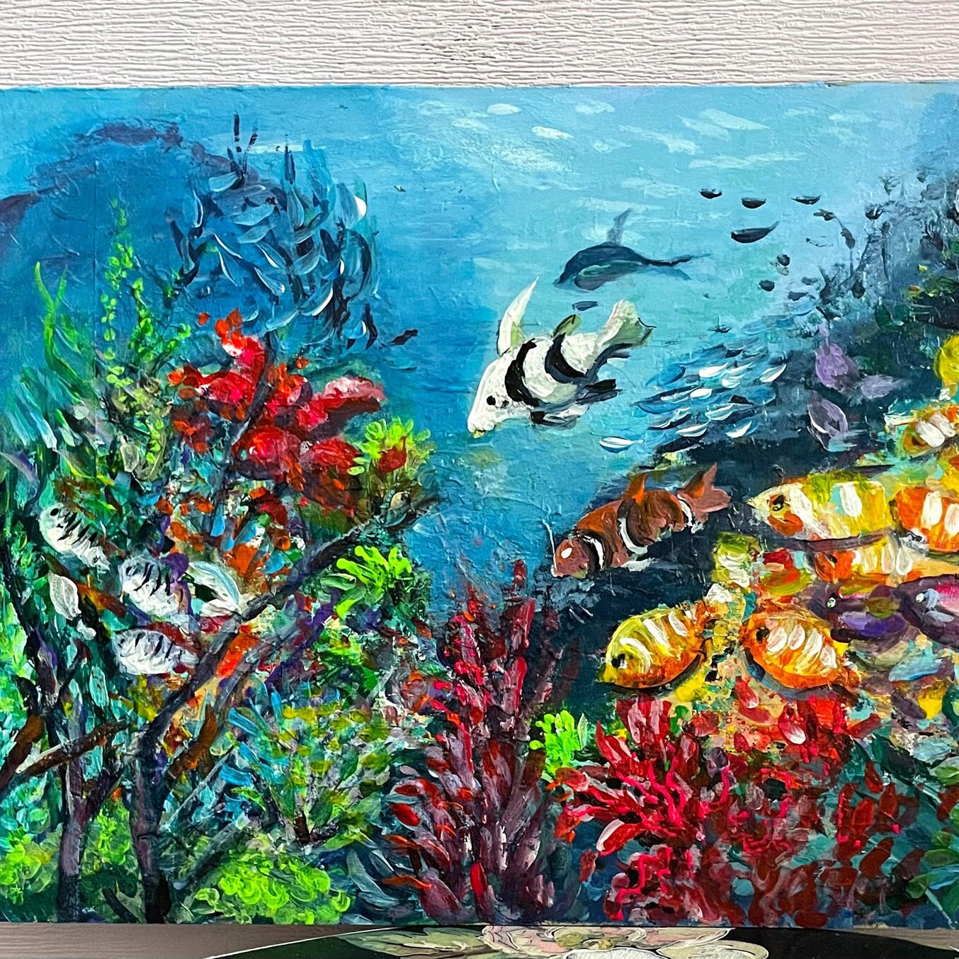 Coral Reef Acrylic Painting