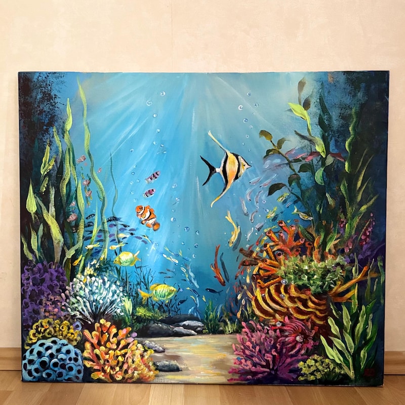 Coral Reef Art - Etsy