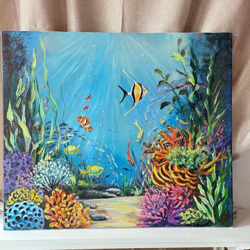Coral Reef Art - Etsy