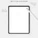 Digital Notebook With Tabs, Black Minimal 8 Subject Notebook for iPad ...