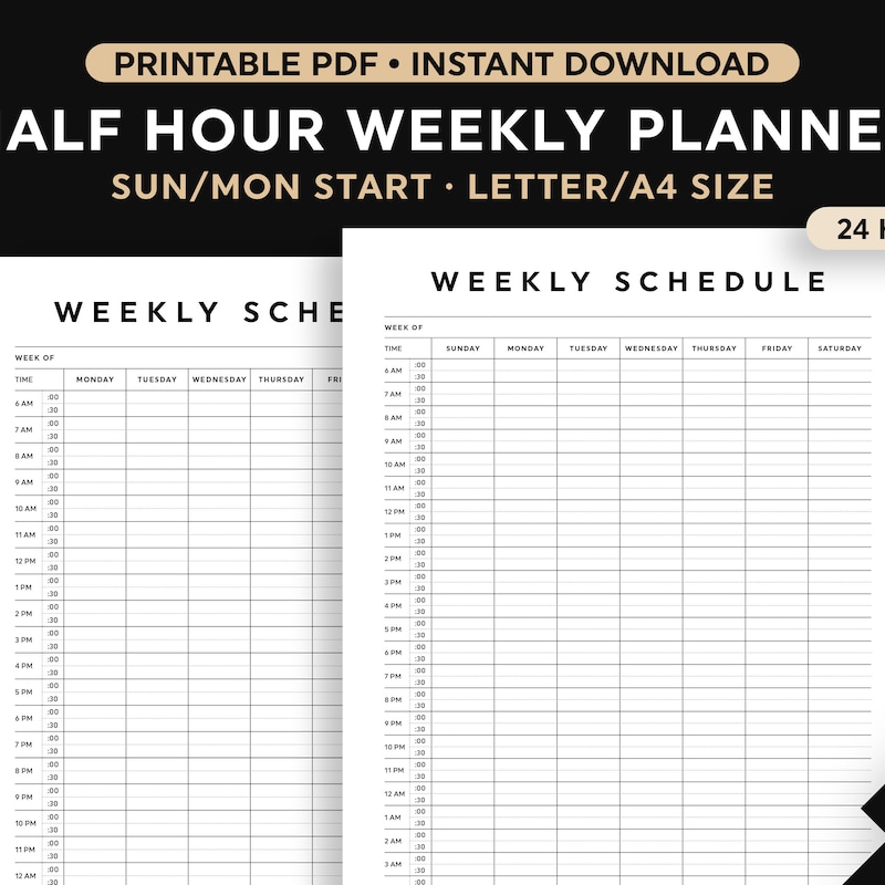 Printable Weekly Planner - Etsy