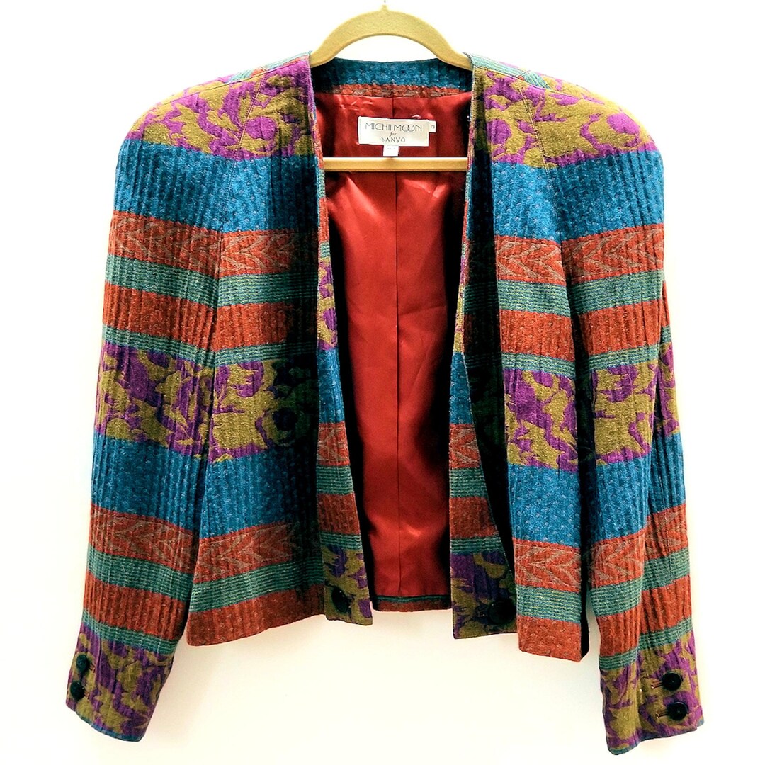 Vintage Michii Moon Crop Jacket Blazer Japanese Designer 80s Style ...