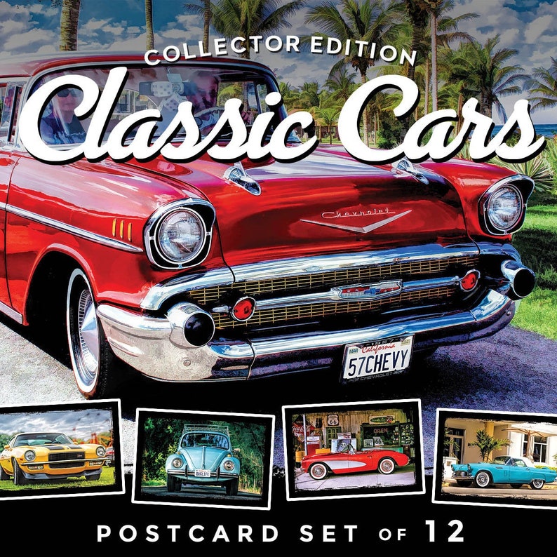 Classic Car Postcards | Set of 12 | 4x6 - Etsy