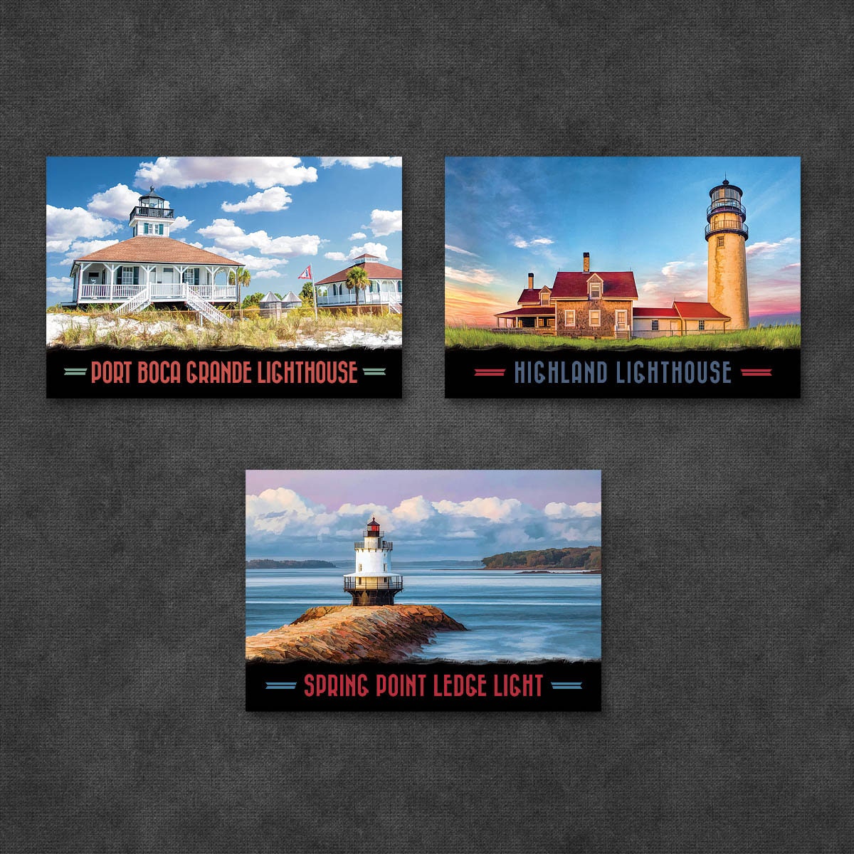 Atlantic Coast Lighthouse Postcards Set of 18 4x6 - Etsy