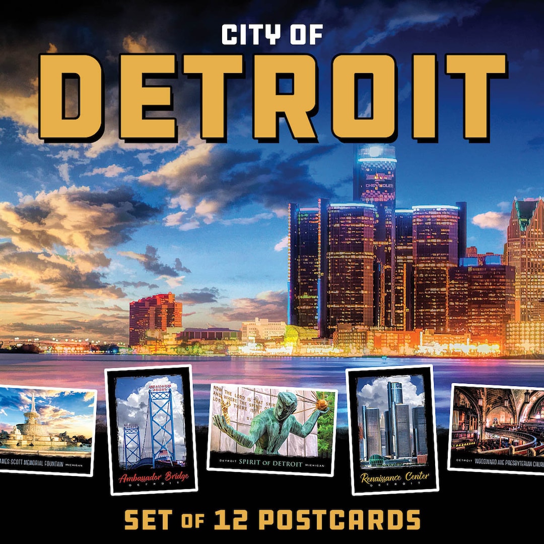 City of Detroit Postcards | Set of 12 | 4x6 - Etsy