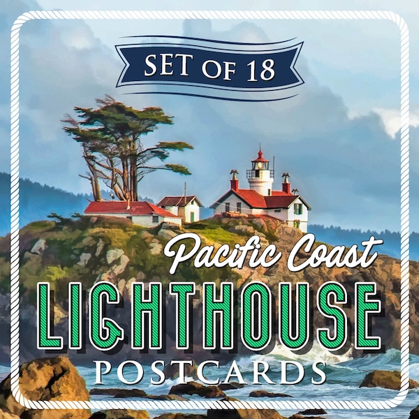 Lighthouse Postcard - Etsy