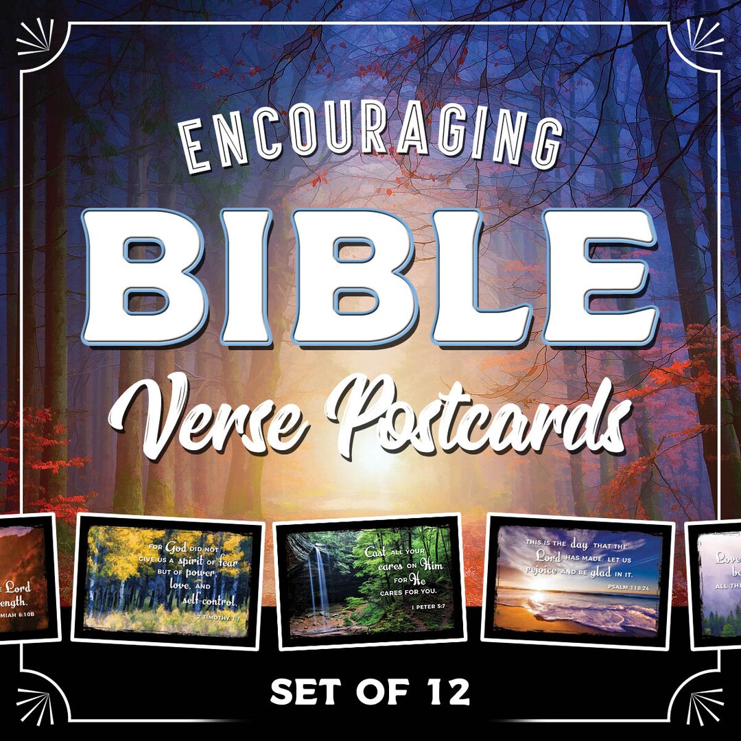Bible Verse Postcards | Set of 12 | 4x6 - Etsy