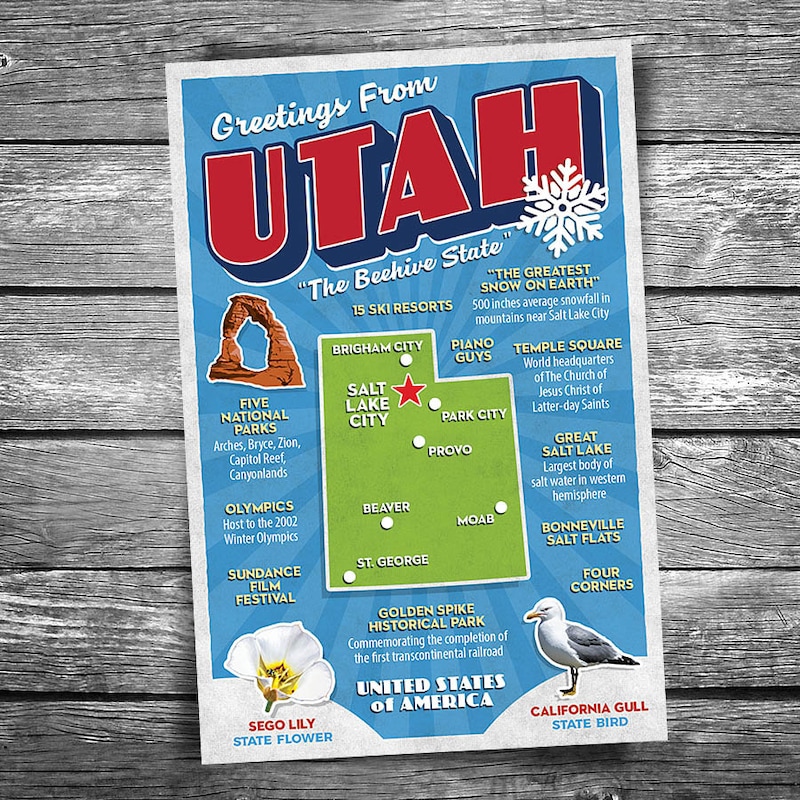 Utah Postcards - Etsy