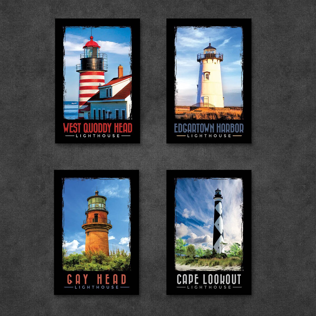 Atlantic Coast Lighthouse Postcards Set of 18 4x6 - Etsy