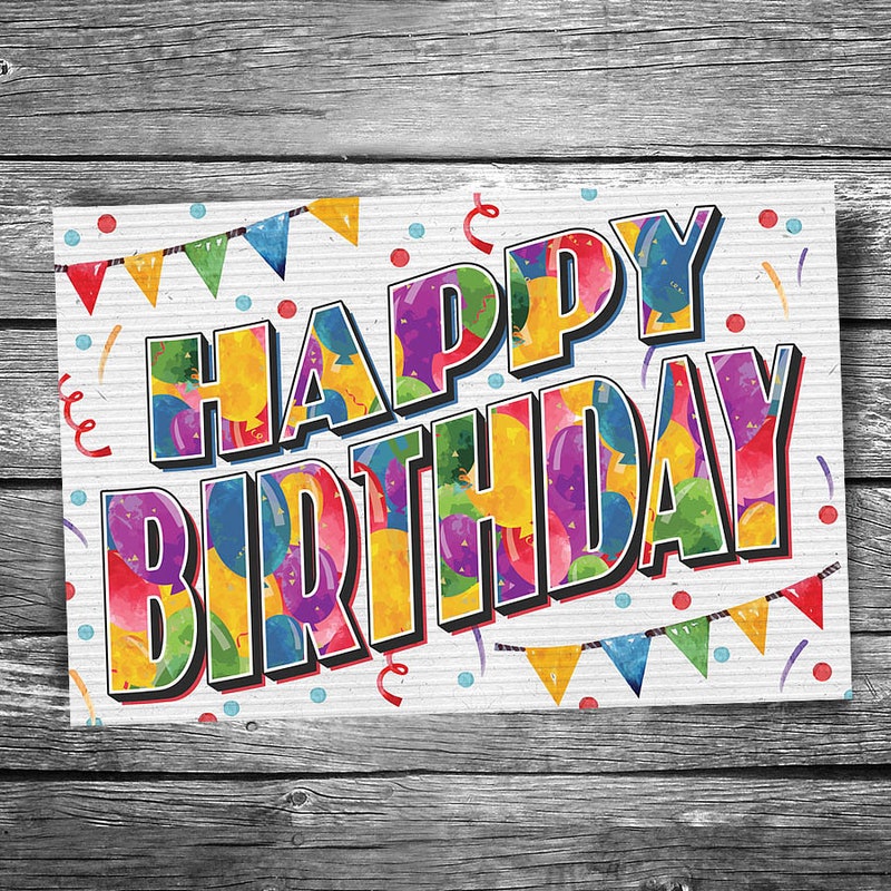 Birthday Postcard - Etsy