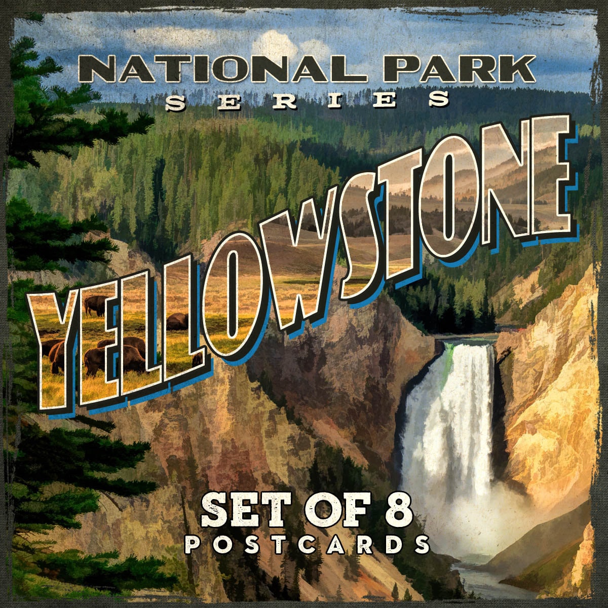 Yellowstone National Park Postcards | Set of 8 | 4x6 - Etsy