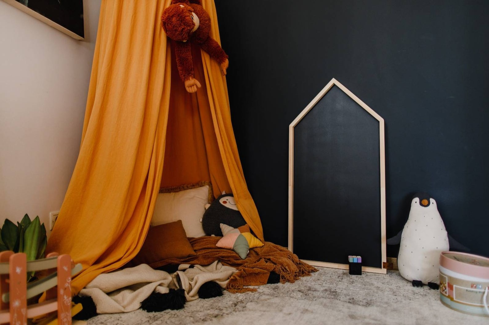 50x100cm/20x39 Magnetic Chalkboard House With Wooden - Etsy