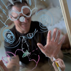 Invisible Drawing Board From Wonderland, House Shaped With Wooden Frame ...