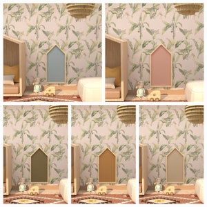 MAGNETIC Chalkboard House (66x116cm/26x46") With Wooden Frame ...