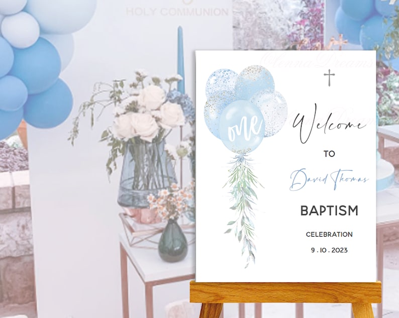 Baptism Welcome Sign Template Baptism Welcome Sign Printable - Etsy Ireland