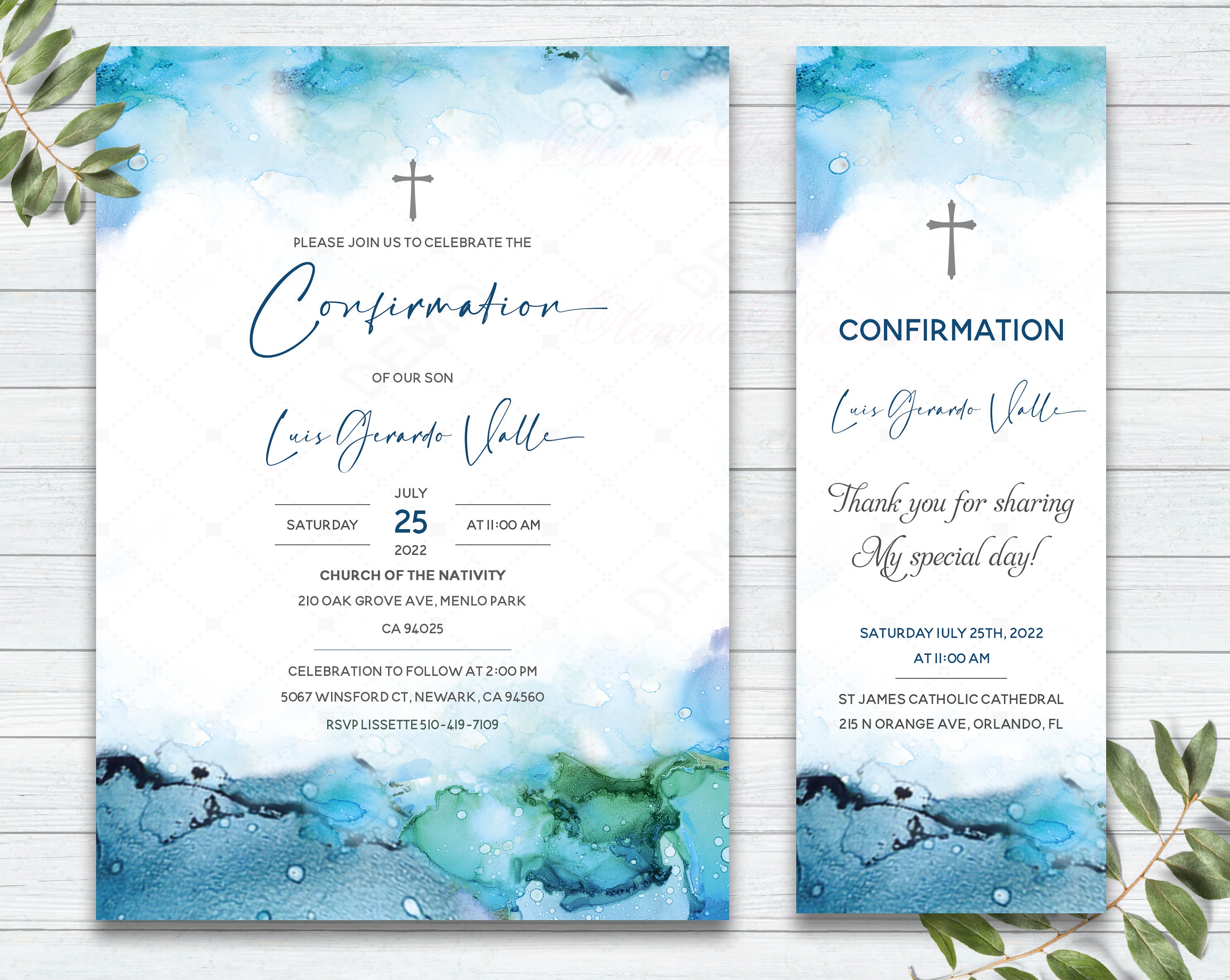 Confirmation Invitation Card Design Confirmation Prayer Card ...