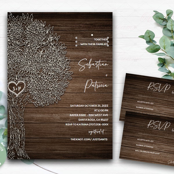Tree Wedding Invite - Etsy