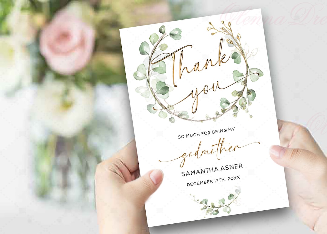 Carte de remerciement de marraine carte de parrain merci - Etsy France