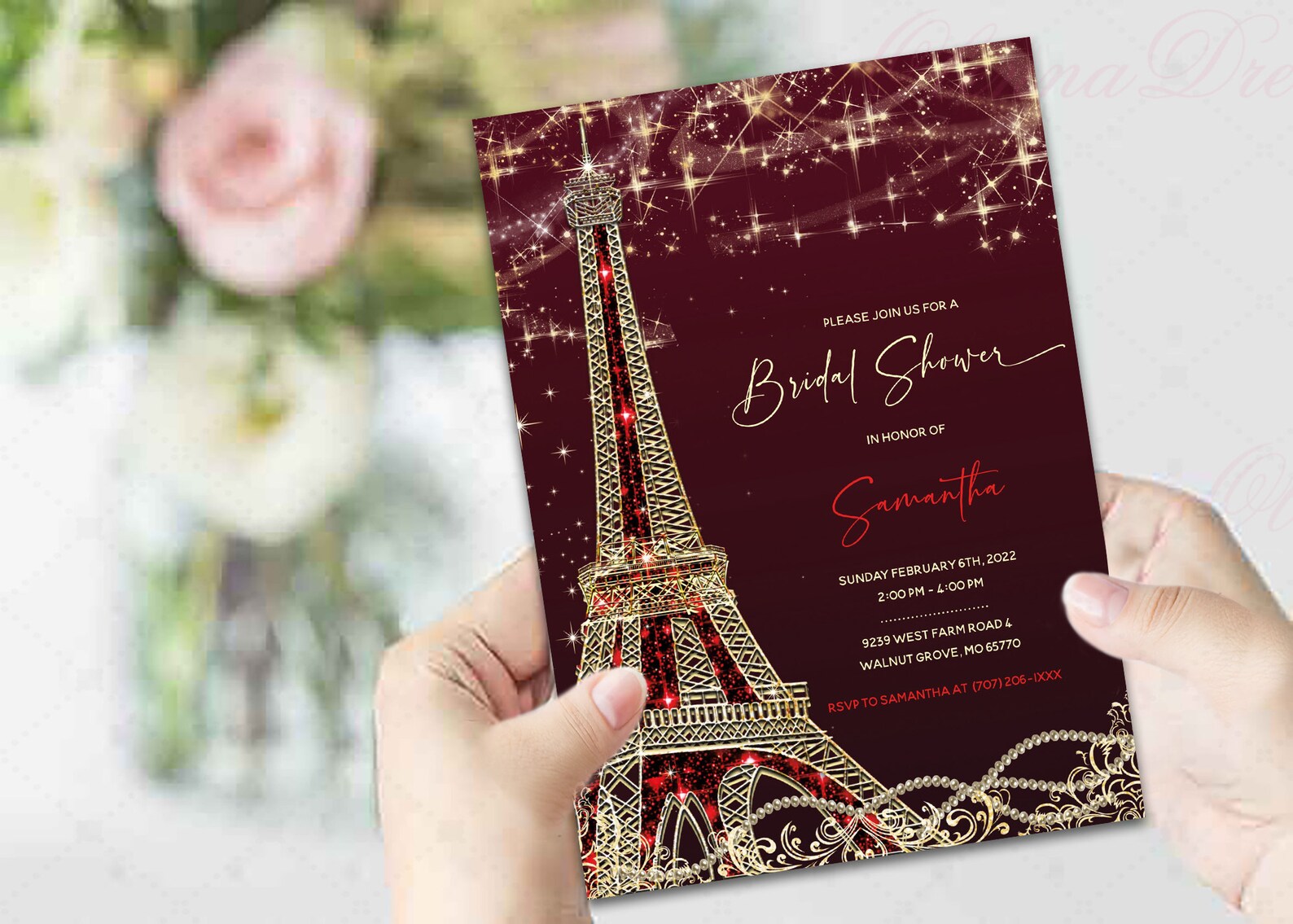 Invitations Paris Theme, Paris Theme Bridal Shower Invitations, Paris ...