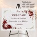 Gold and Burgundy Welcome Sign Template, Editable Burgundy Wedding ...