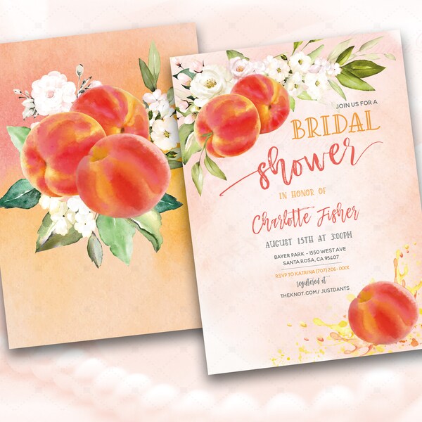 Peach Bridal Shower - Etsy