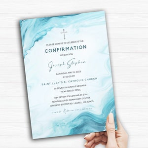 Personalized Confirmation Invitations, Religious Confirmation Ceremony ...