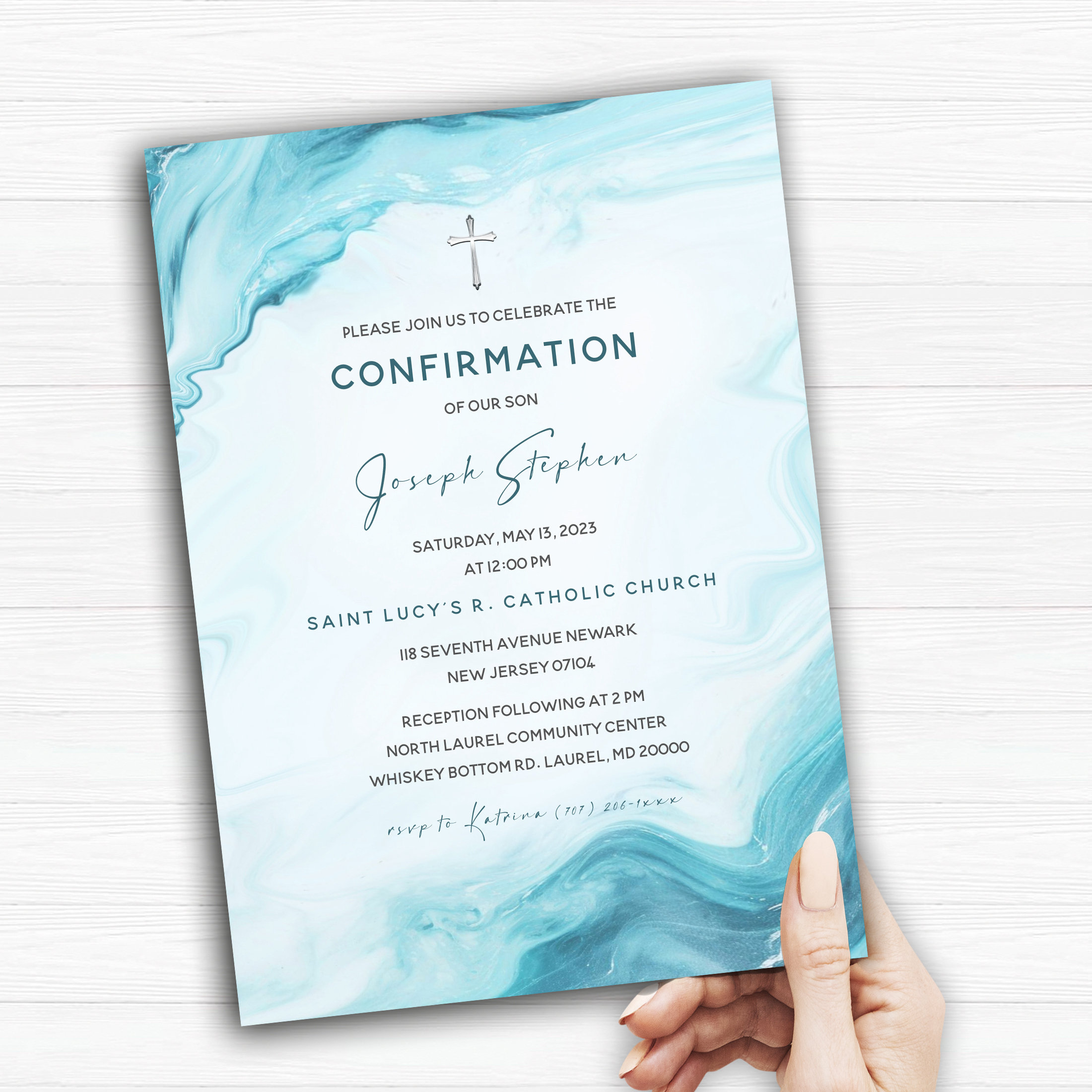 Personalized Confirmation Invitations Religious Confirmation - Etsy