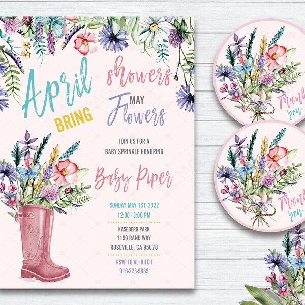 April Showers Bring May Flowers - Etsy