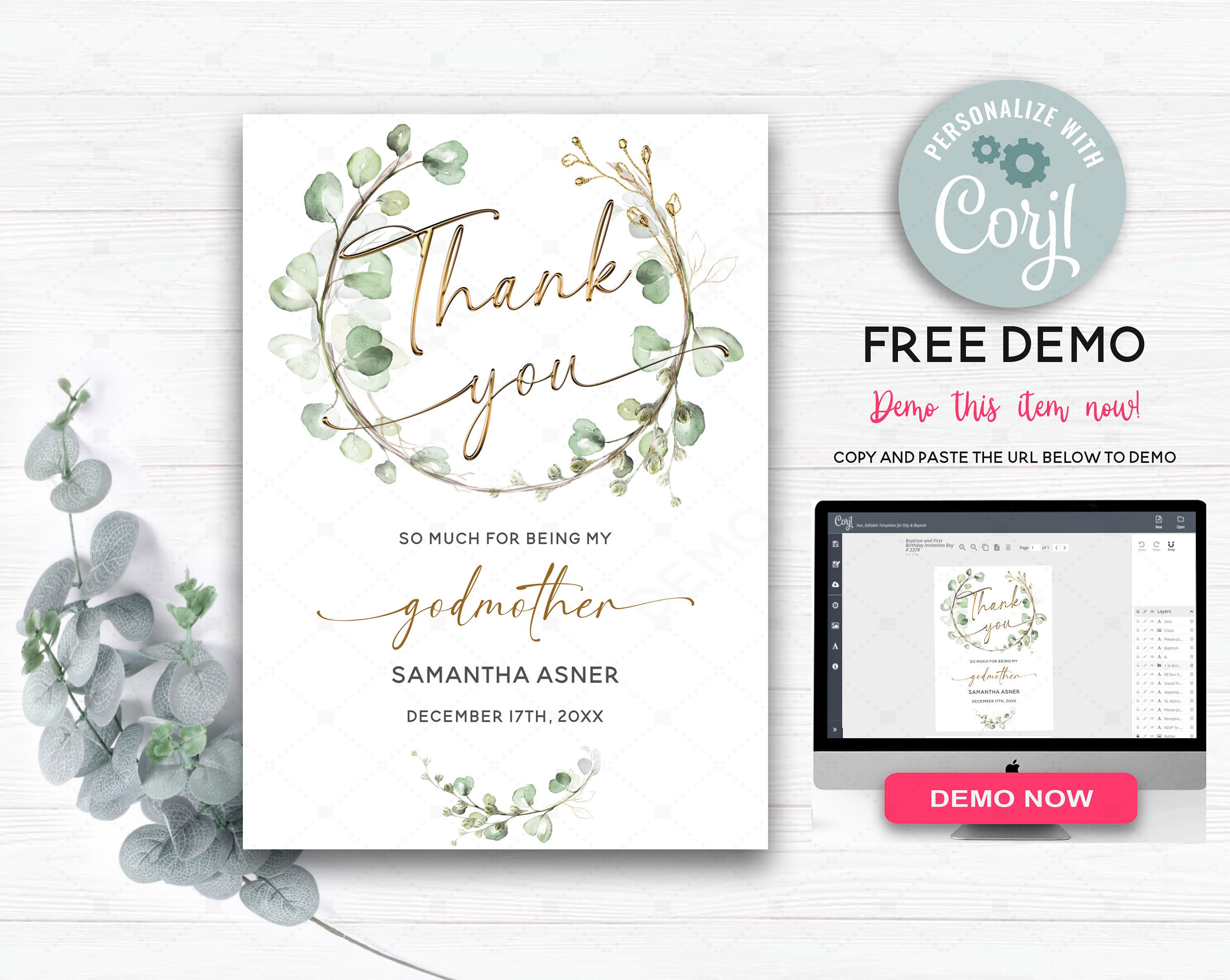 Carte de remerciement de marraine, carte de parrain, merci dêtre ma ...