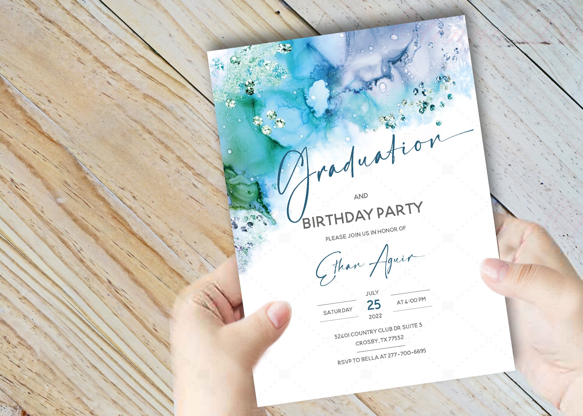 Graduation Birthday Party Invitation Personalized Graduation - Etsy