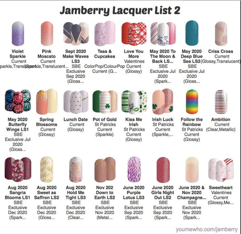 Jamberry Lacquer Strips //pick Your Design\\ **NO HEAT NEEDED** - Etsy