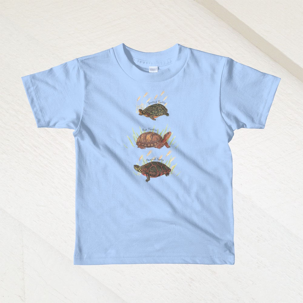 Turtle Shirt Wildlife Shirt Kids Box Turtle Shirt Turtle - Etsy