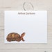 Personalized Turtle Stationery Turtle Notecards Box Turtle - Etsy