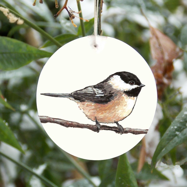 Chickadee Ornament - Etsy