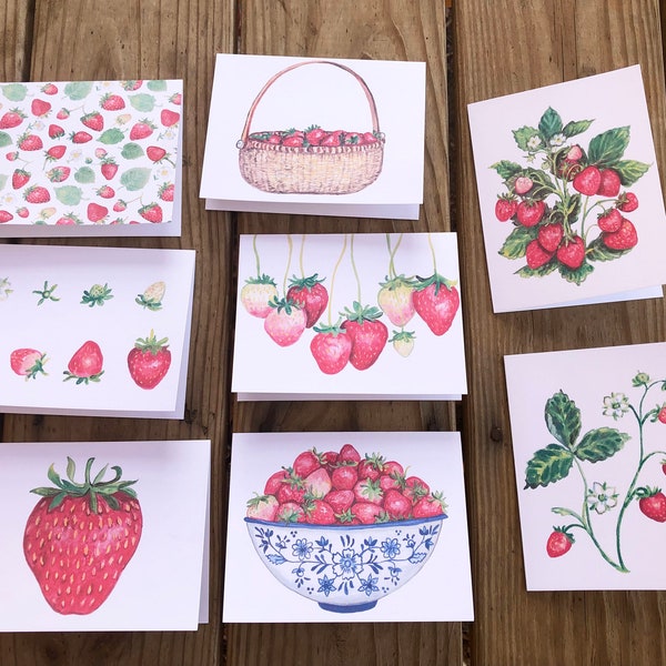 Strawberry Print - Etsy