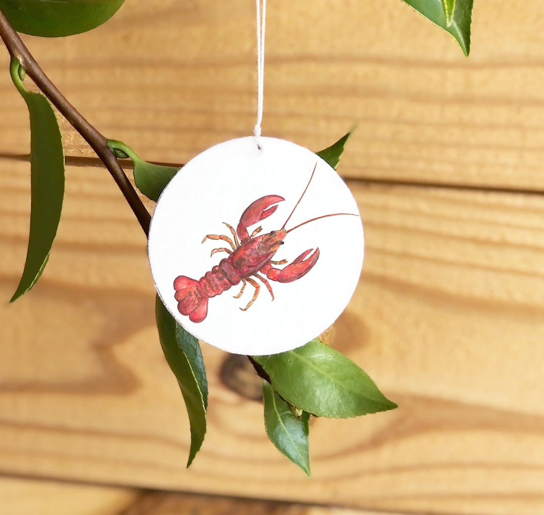Lobster Ornament, Personalized Lobster Christmas Tree Ornament, Ocean ...