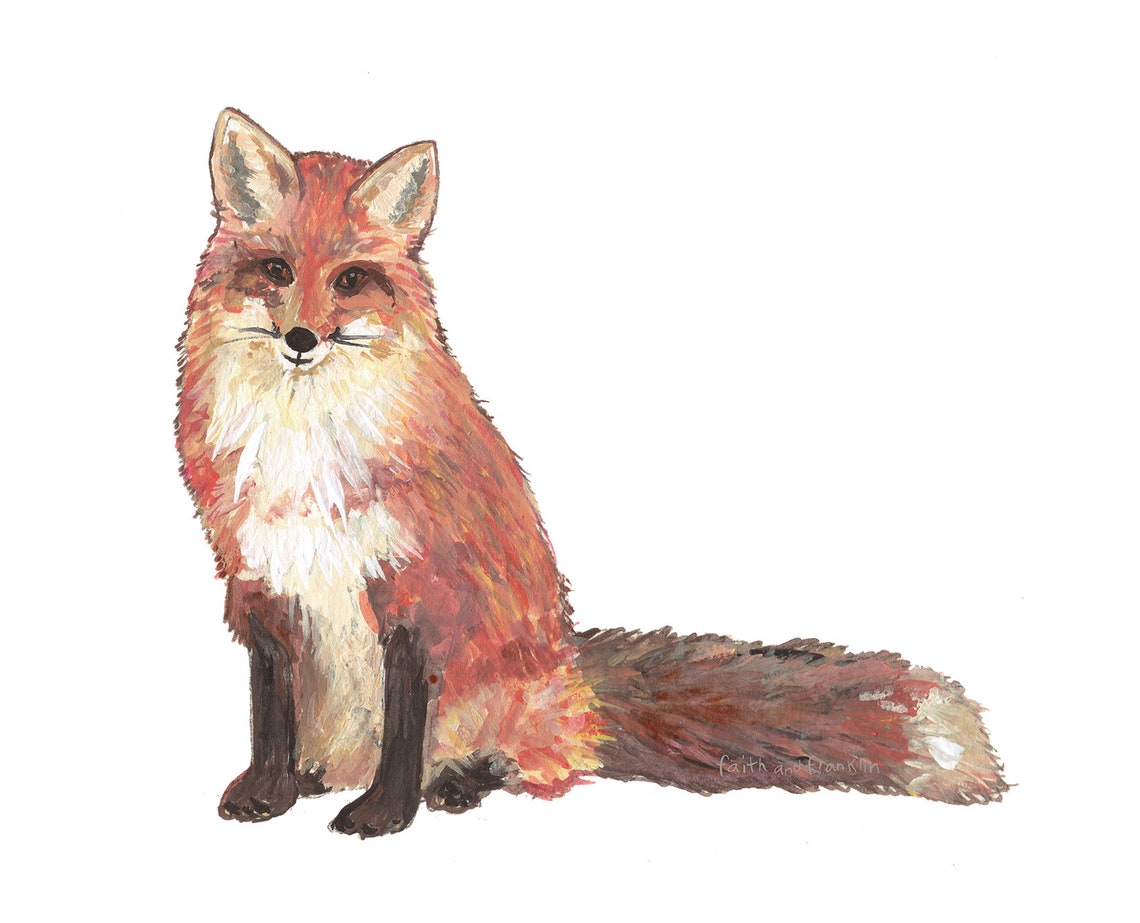 Fox Print, Print Set of 3, Woodland Nursery Decor, Woodland Animals ...