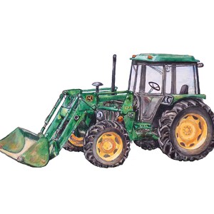 Tractor Print, Vehicles Print, Tractor Pictures, Tractor Painting ...