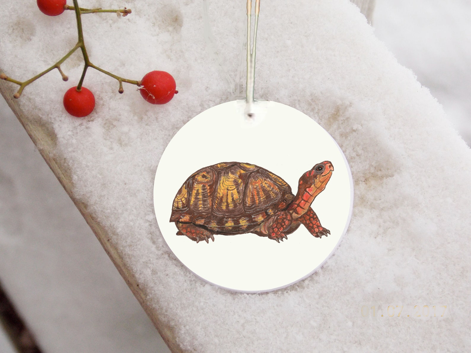 Box Turtle Ornament Personalized Box Turtle Ornament - Etsy